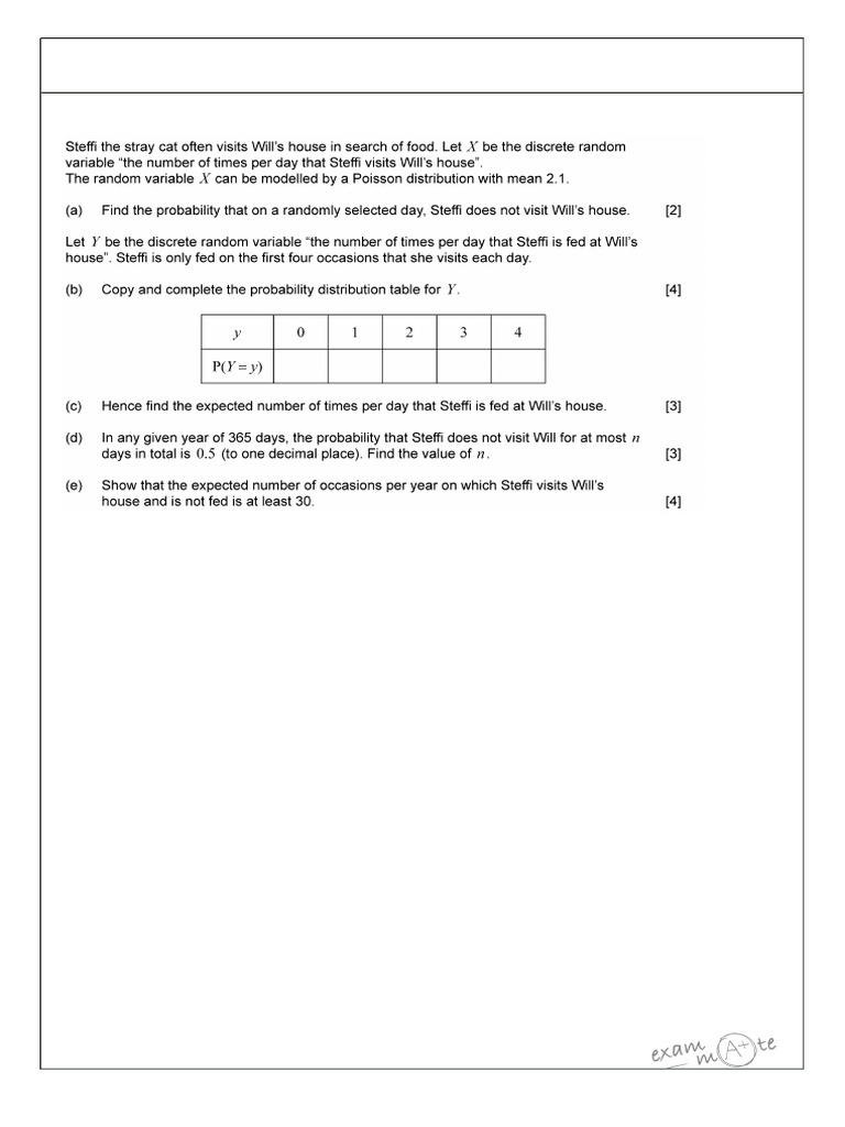 IB Math HL Probability Paper2 1 | PDF | Mathematics