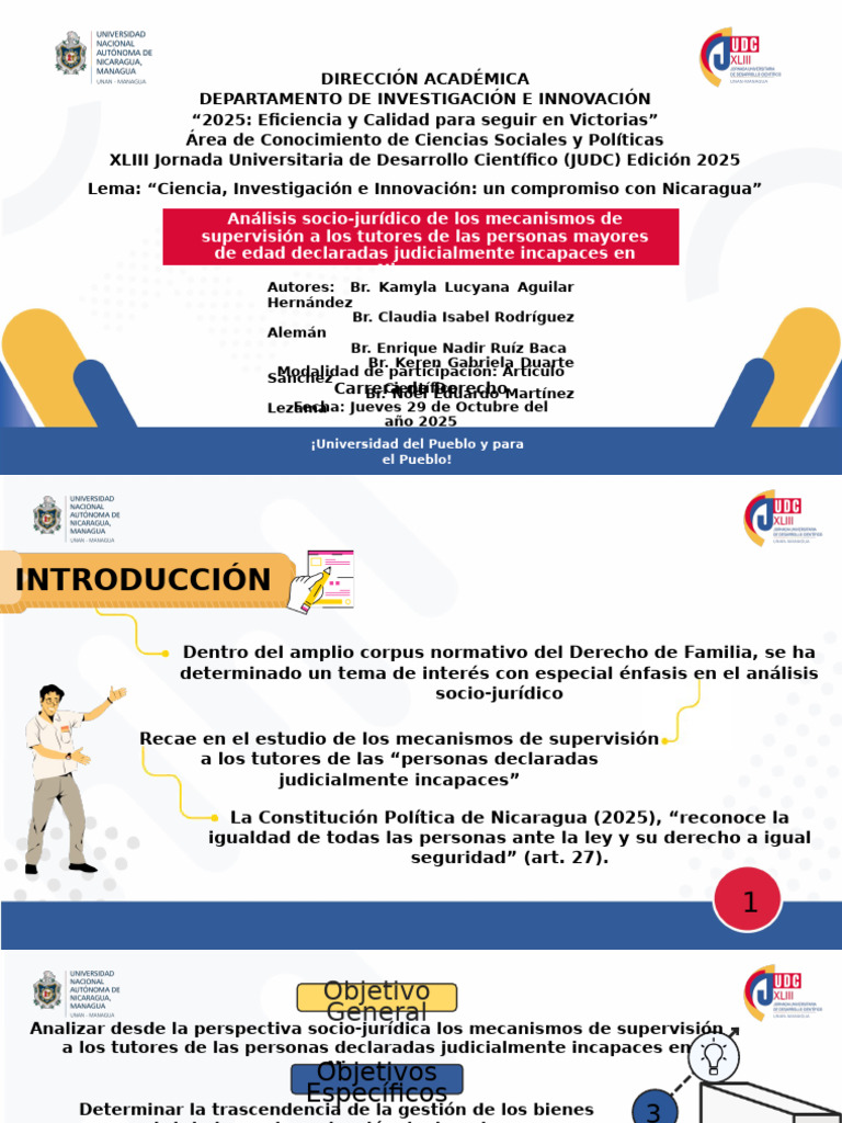 Presentación - JUDC 2025 Última Última Últimaa | PDF | Nicaragua ...
