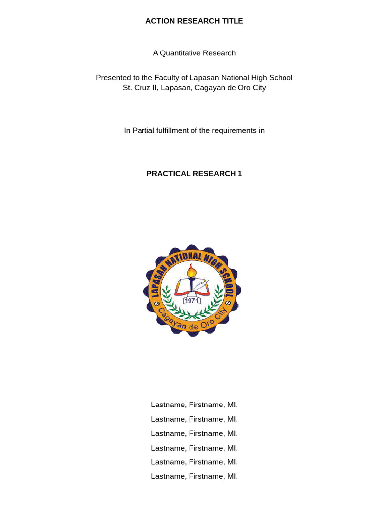 PR1 Action Paper Format | PDF | Survey Methodology | Methodology
