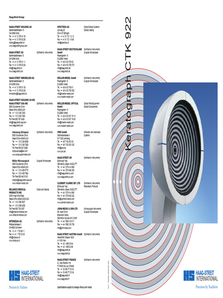 Brochure CTK 922 e | PDF | Accuracy And Precision