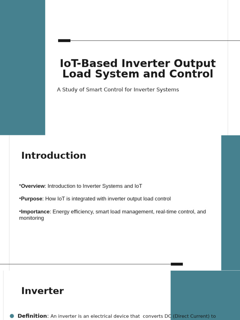 IoT-Based Inverter Output Load System and Control - 1 | PDF | Internet ...