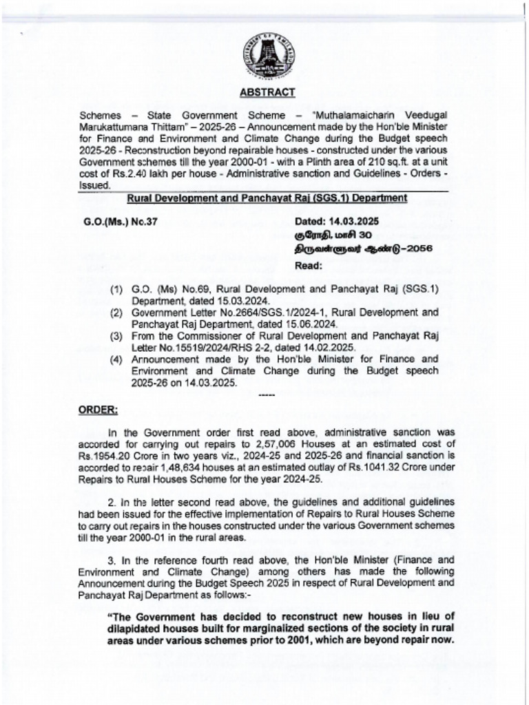 G.O. (MS) No.37 MVMT - 250314 - 180855 | PDF