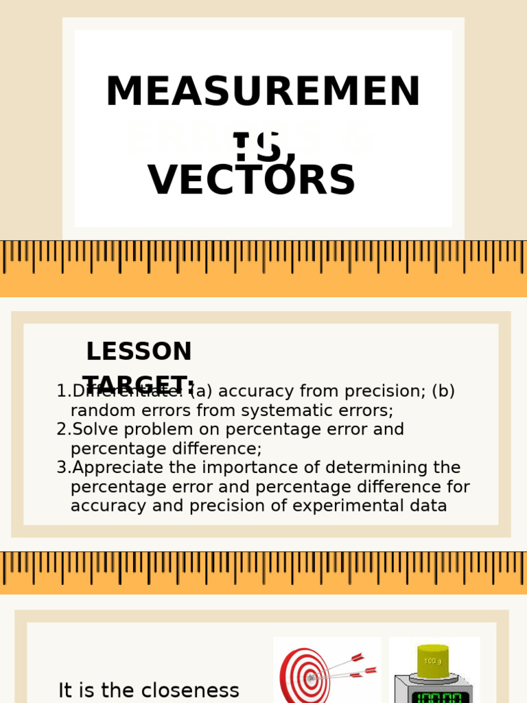 Accuracy, Precision, and Measurement Errors | PDF | Observational Error ...