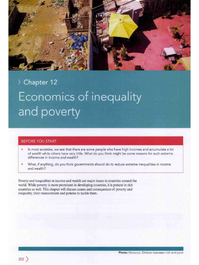 IB Ch12 Economics of Inequality and Poverty | PDF