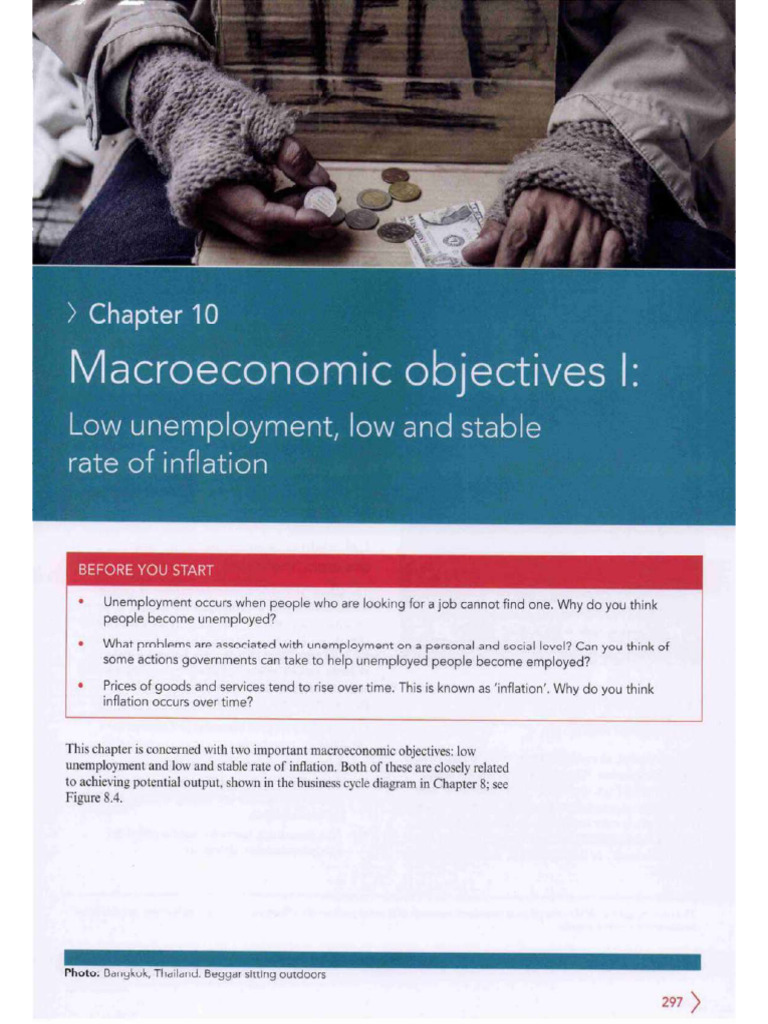 IB Ch10 Macroeconomics Objectives I | PDF