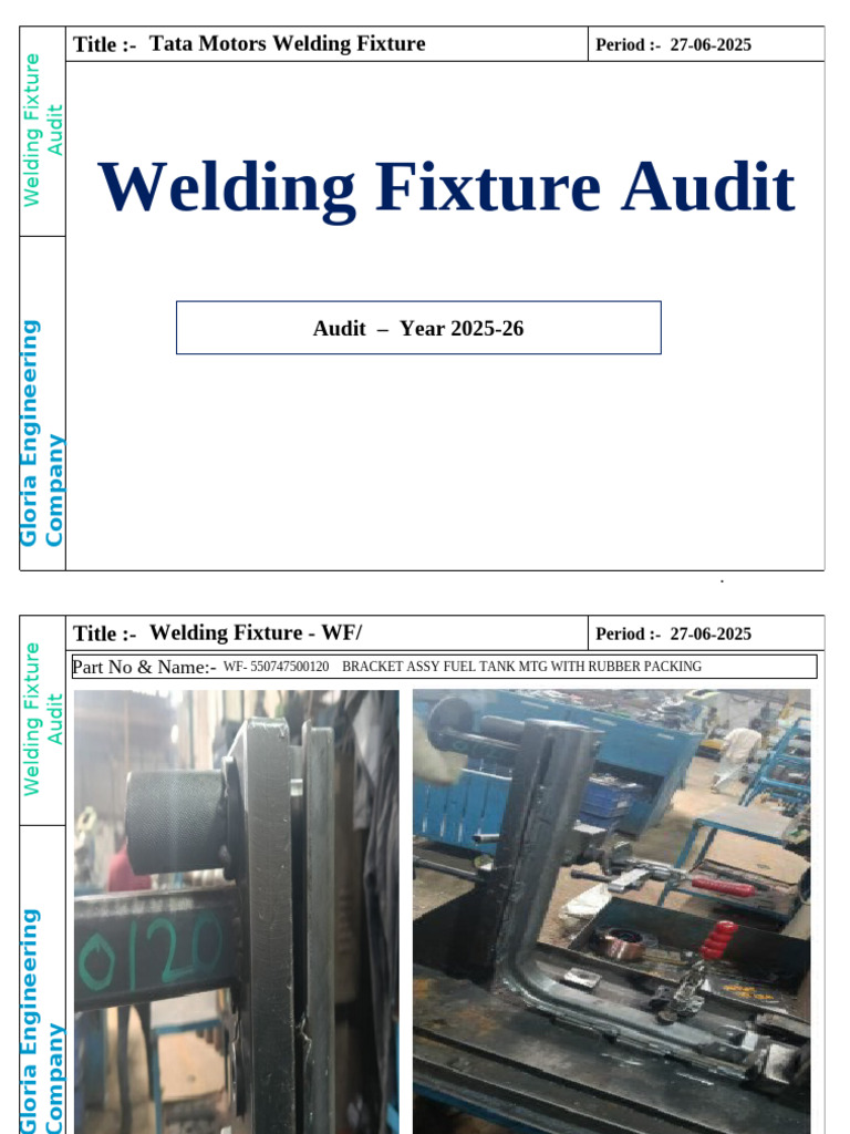 Welding Fixture Audit.2 | PDF | Metalworking | Mechanical Engineering