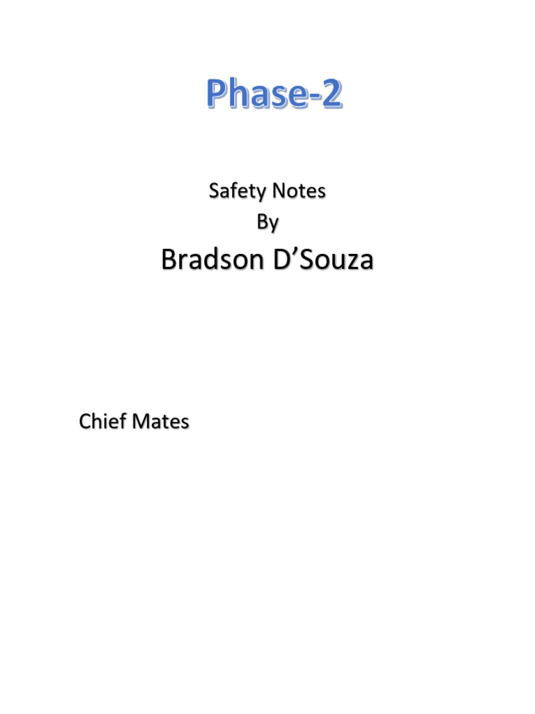 Safety - Phase 2 | PDF