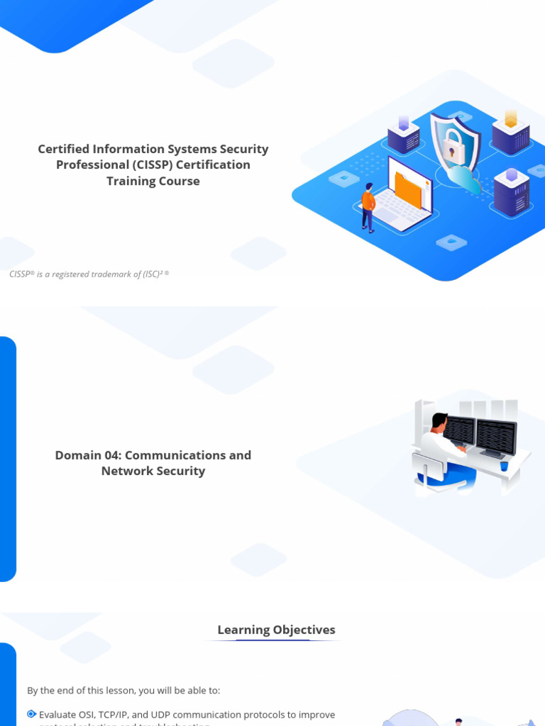 Domain - 04 - Communication and Network Security | PDF | Transmission ...