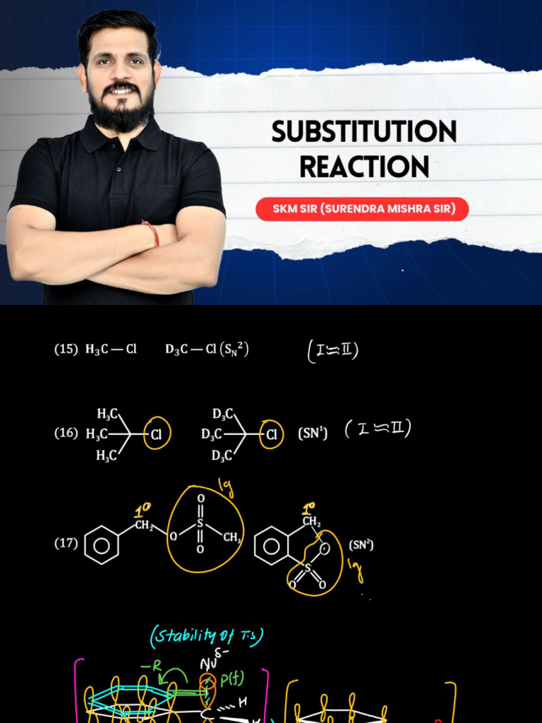 Substitution Reaction - L-05 (Class Notes) - Finkelstein Reaction ...