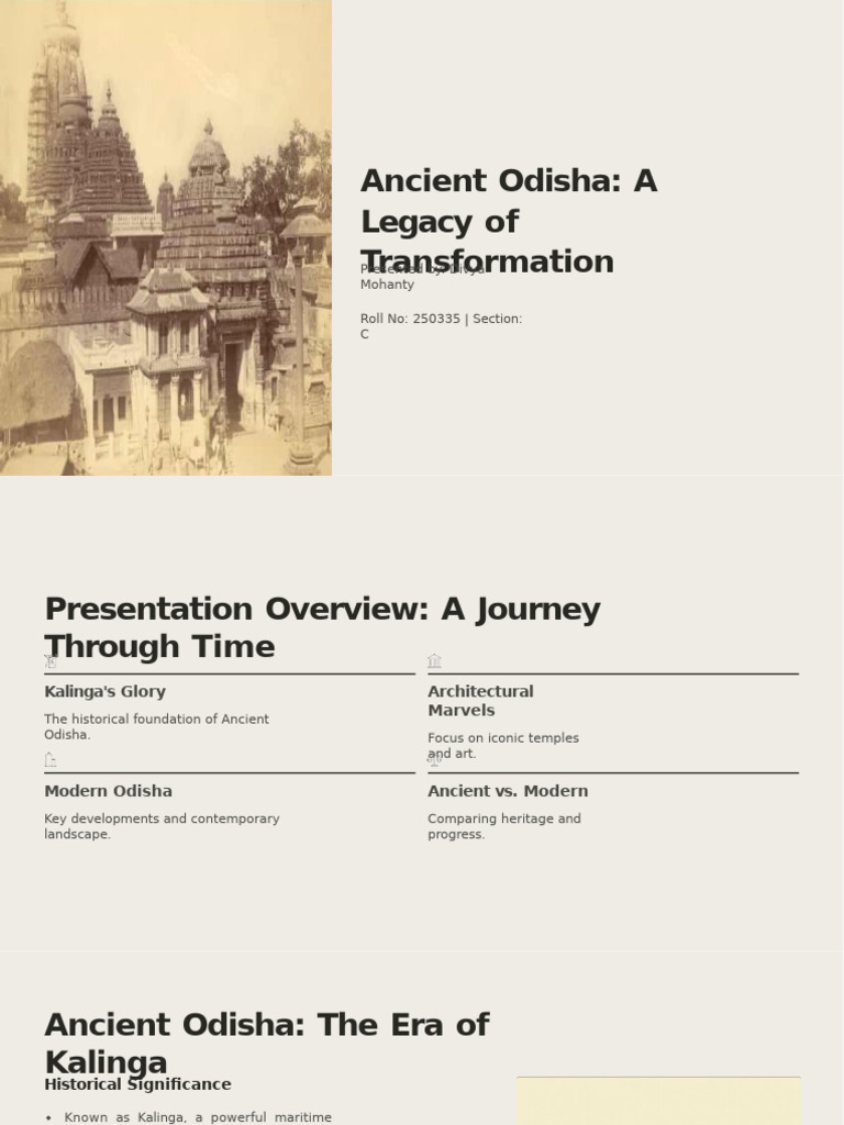 Ancient Odisha A Legacy of Transformation | PDF