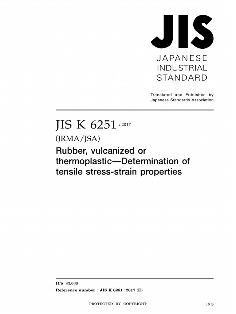 Jis K 6251 | PDF