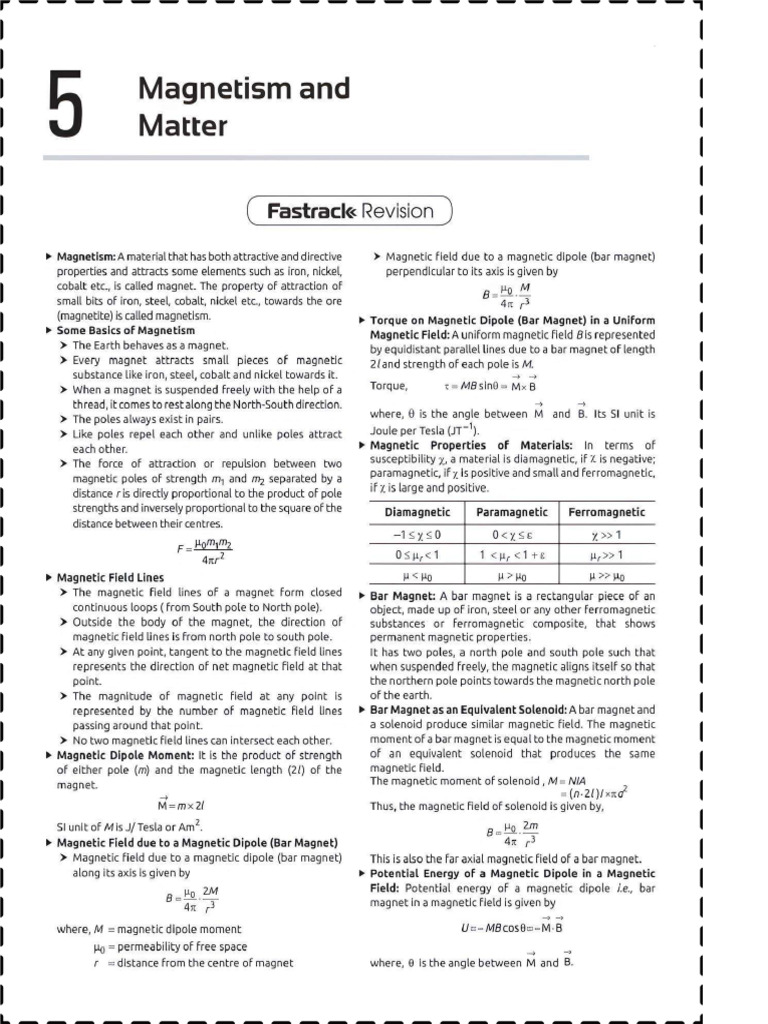 Chapter 5 Revision | PDF