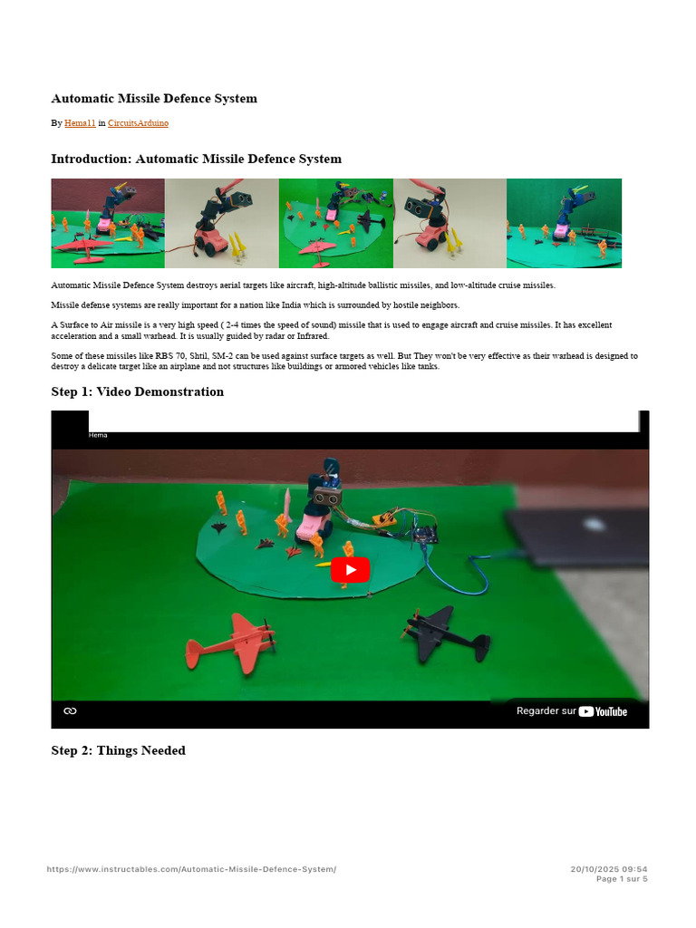 Automatic Missile Defence System - 21 Steps (With Pictures ...