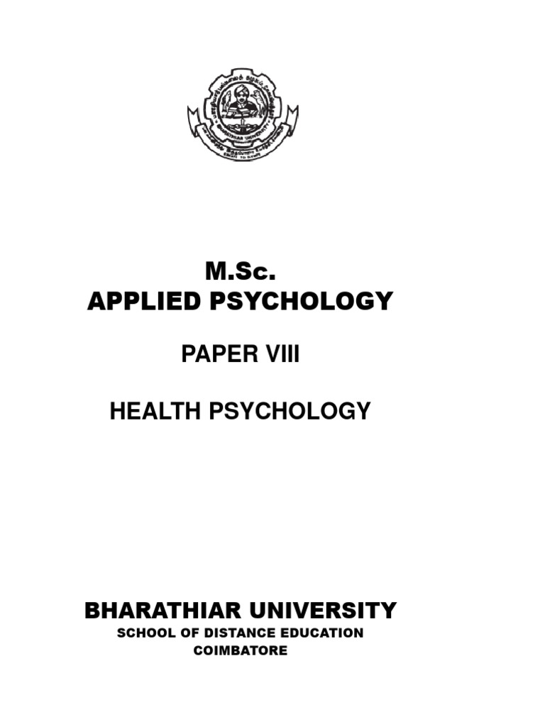 Health Psychology Overview and Management | PDF | Stress (Biology ...