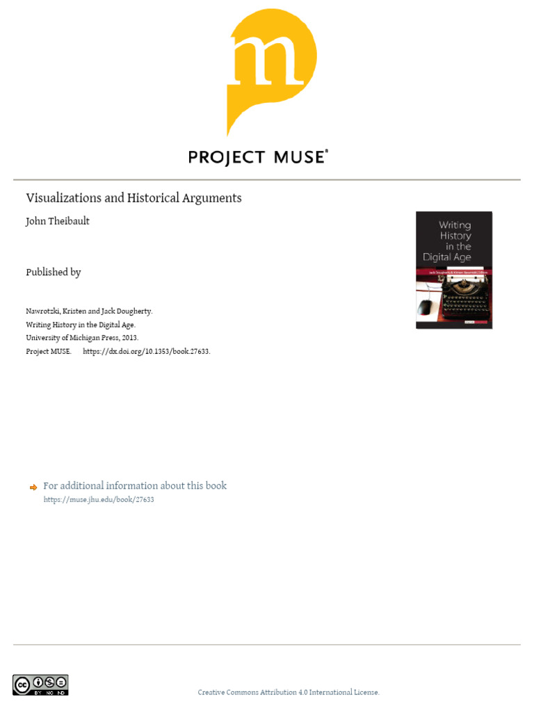 Visualizations and Historical Arguments: John Theibault | PDF