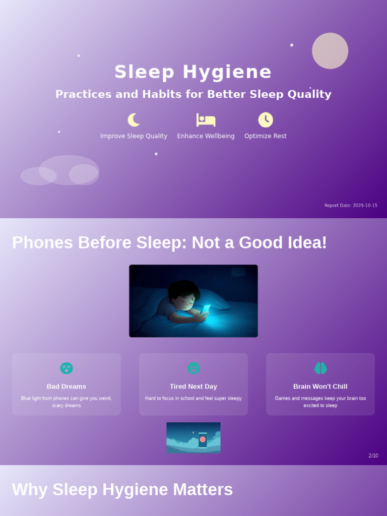 Sleep Hygiene: Practices and Habits For Better Sleep Quality | PDF ...