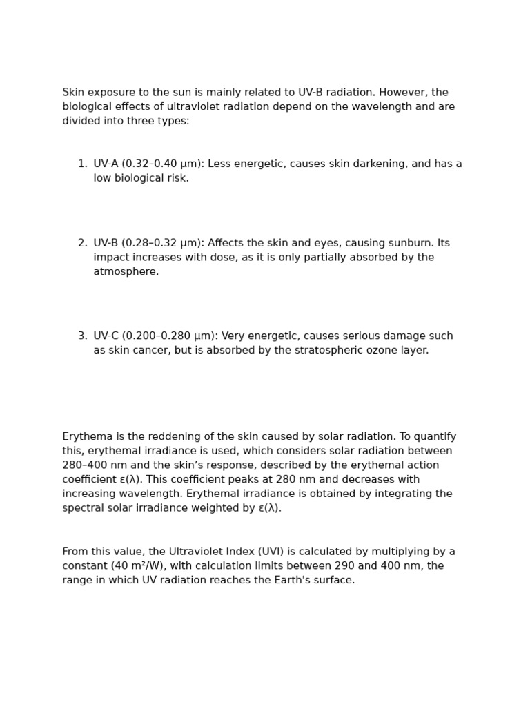 Document | PDF | Ultraviolet | Radiation