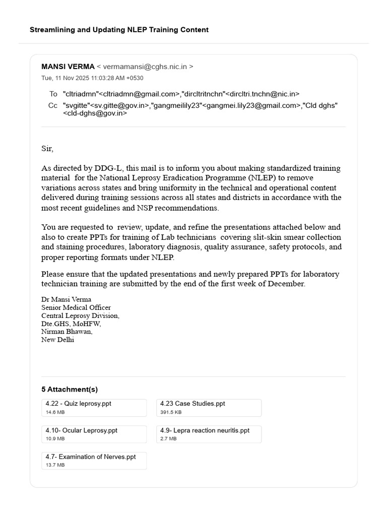 Streamlining and Updating NLEP Training Content | PDF