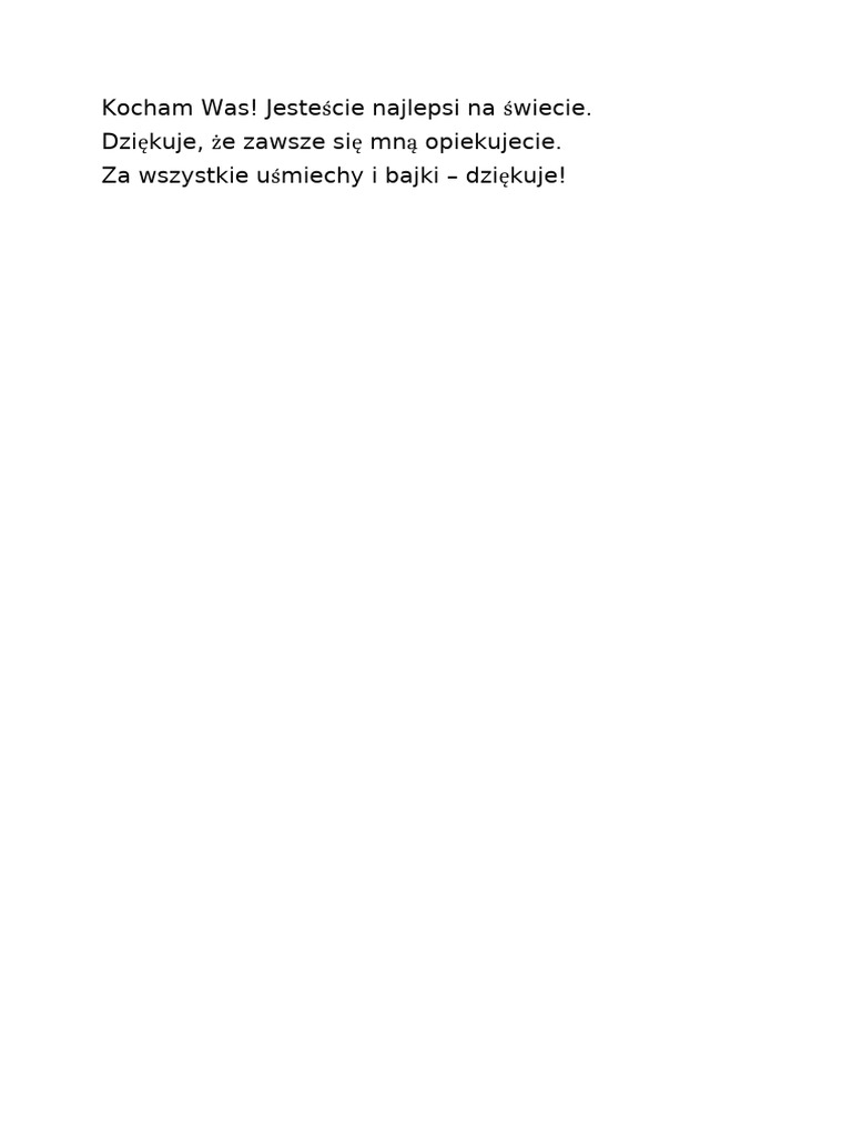 Kocham Was | PDF