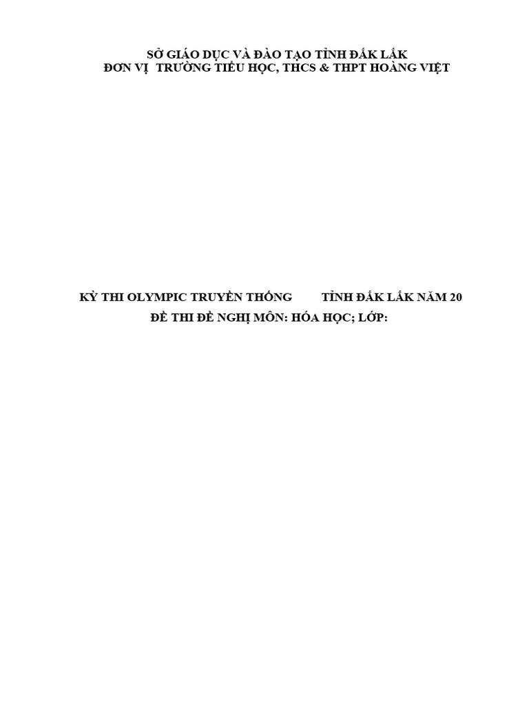 Hoa_11_TH, THCS & THPT Hoang Viet-đã gộp | PDF