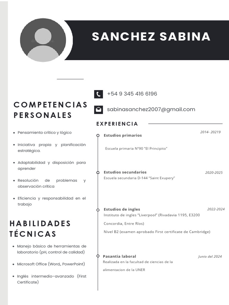 CV Sabina | PDF