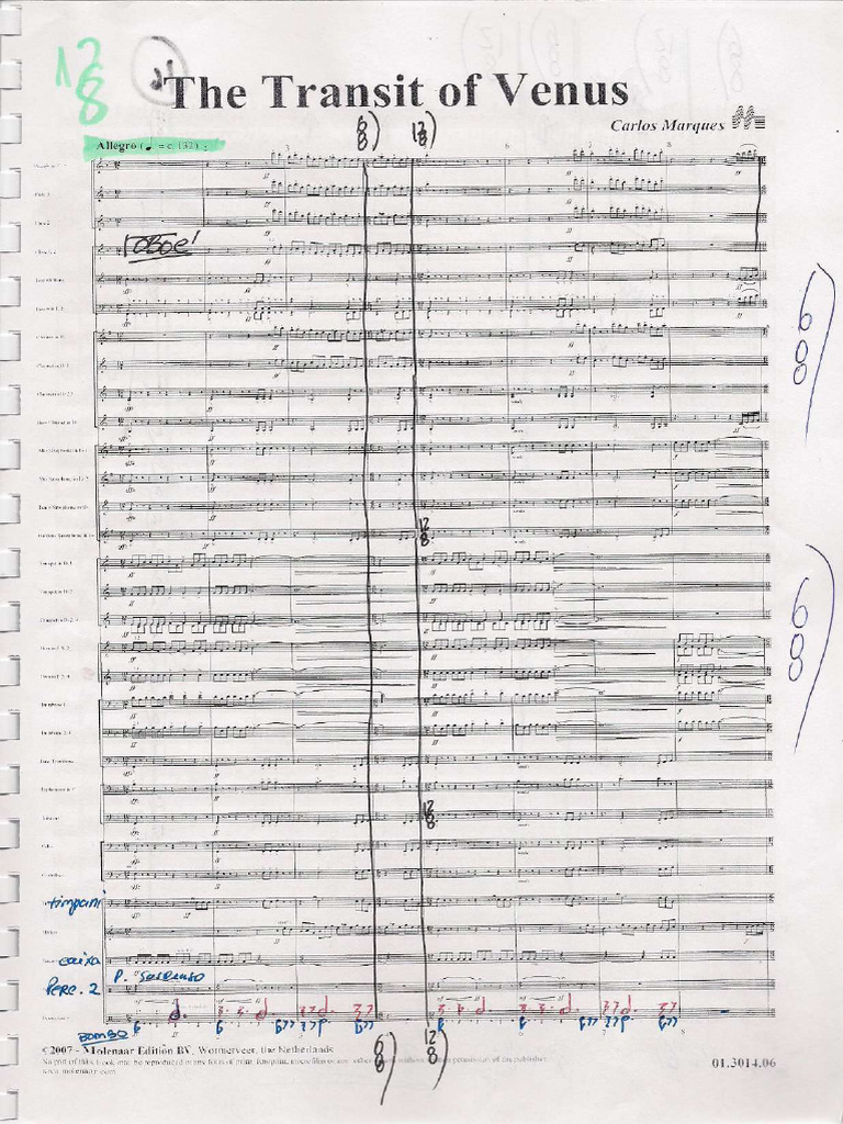 Transit of Venus - Score | PDF