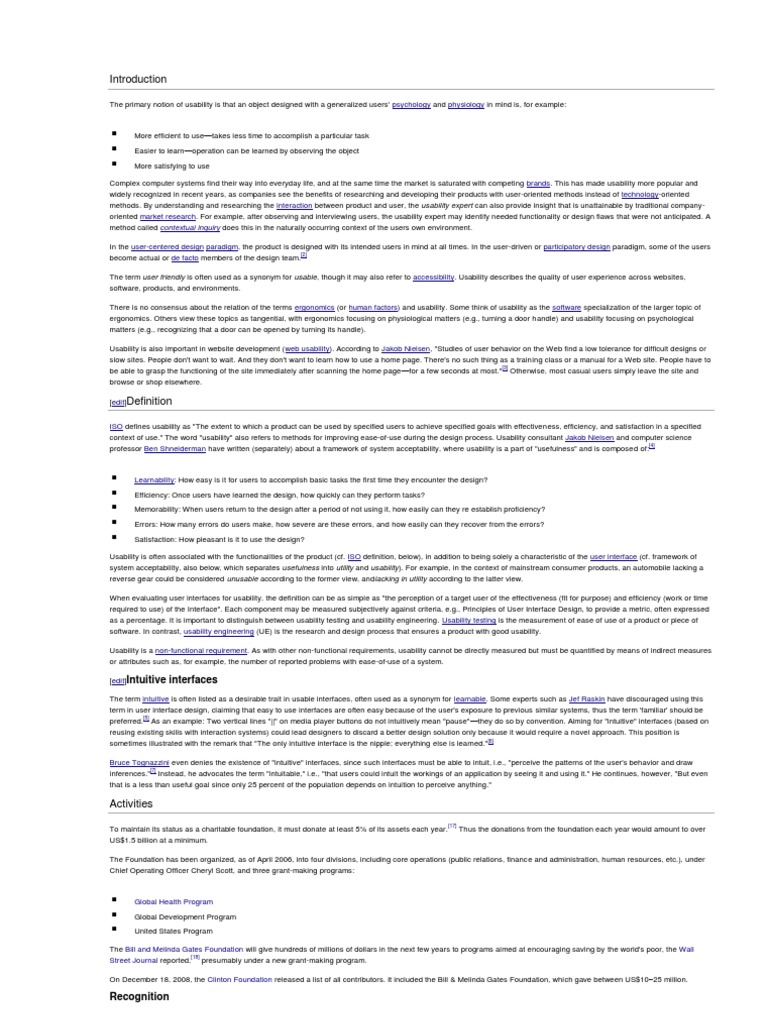 Introduction | PDF | Usability | Cognitive Science