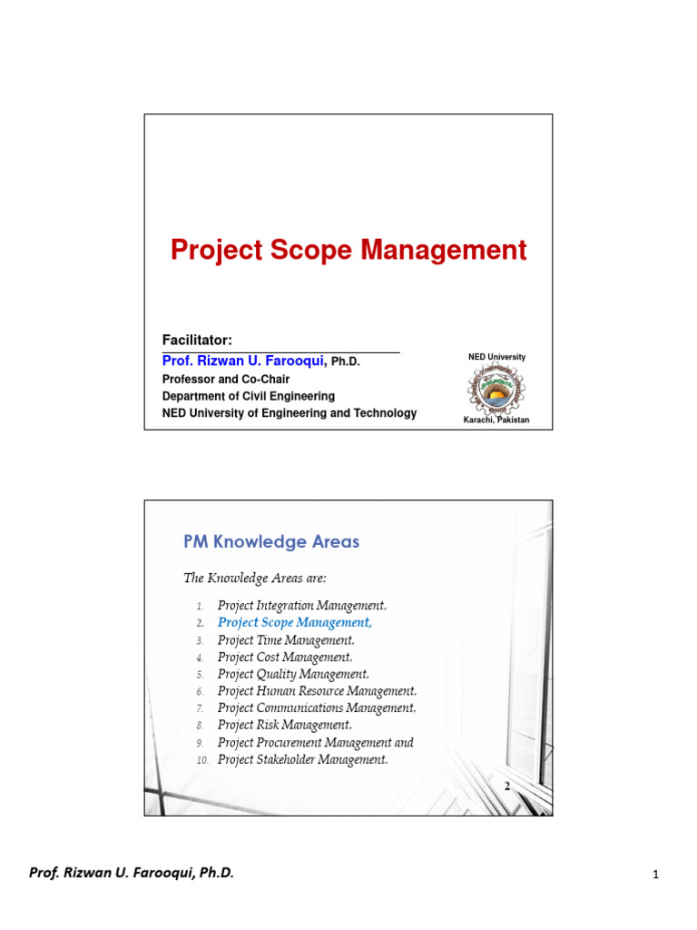 Project Scope Management Overview | PDF | Project Management | Business