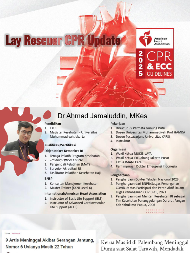 Update BLS - Lay Rescuer 2025 | PDF | Cardiopulmonary Resuscitation ...
