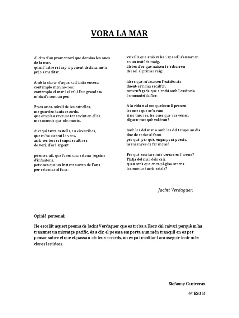Vora La Mar | PDF