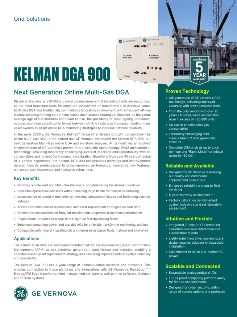 Next-Gen Online Multi-Gas DGA System | PDF | Reliability Engineering