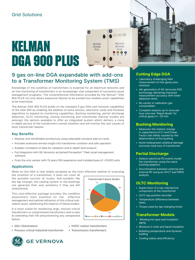 Kelman_DGA_900_PLUS-brochure-EN-33152-202401-A4-R008-hr | PDF | Transformer | Electricity