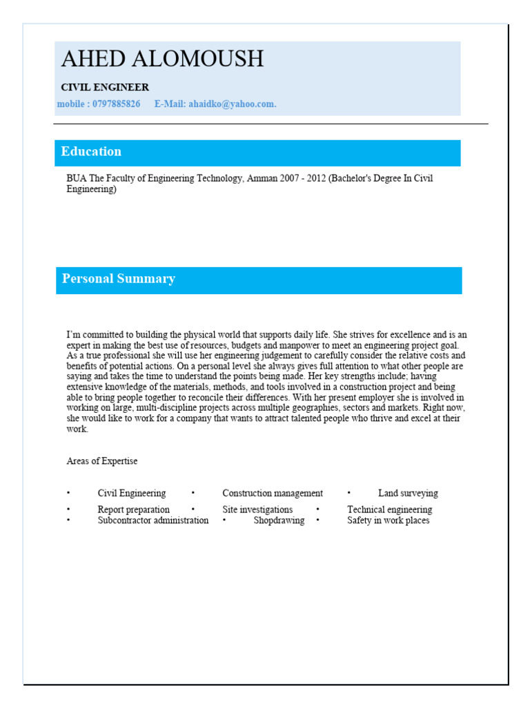 Ahed Alomoush 2025 PDF Compressed 2 | PDF | Construction Management ...