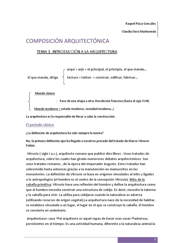 Teoría COMPOSICIÓN ARQUITECTÓNICA | PDF | Bóveda (Arquitectura) | Ciudad