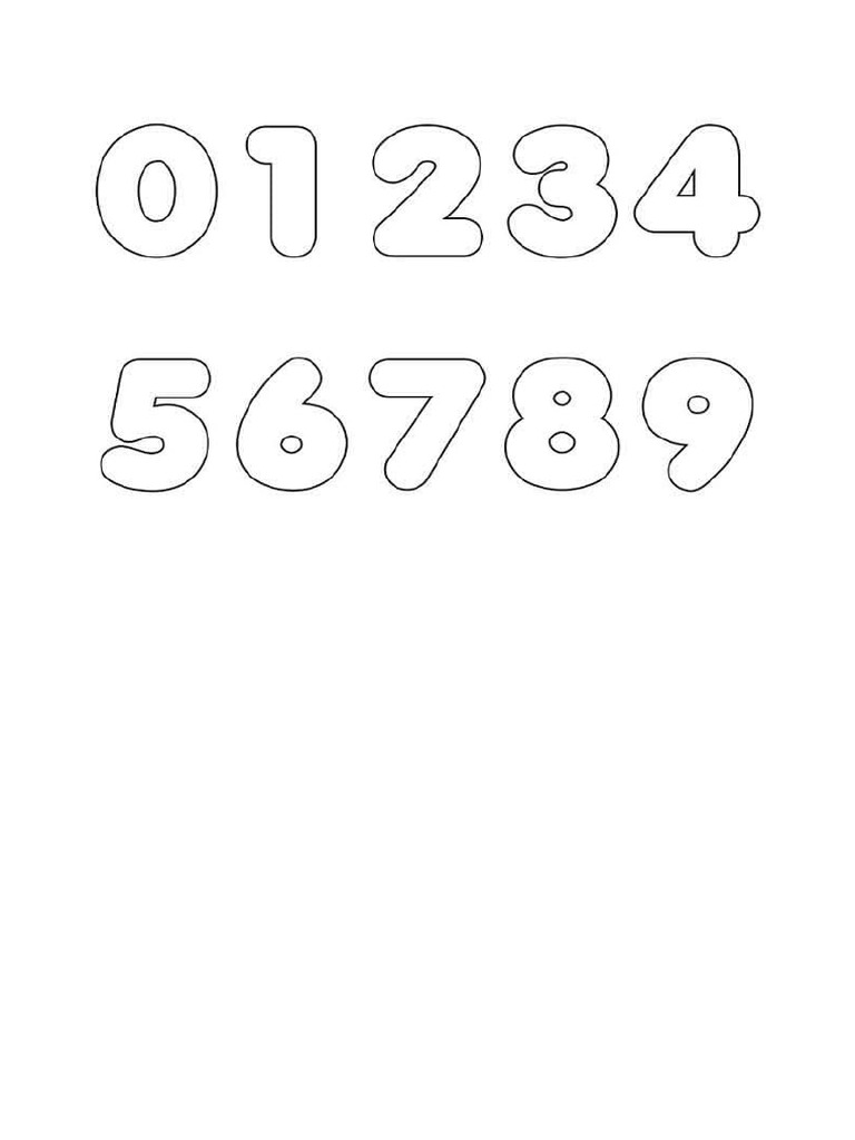 Numeros 1 A 9 | PDF