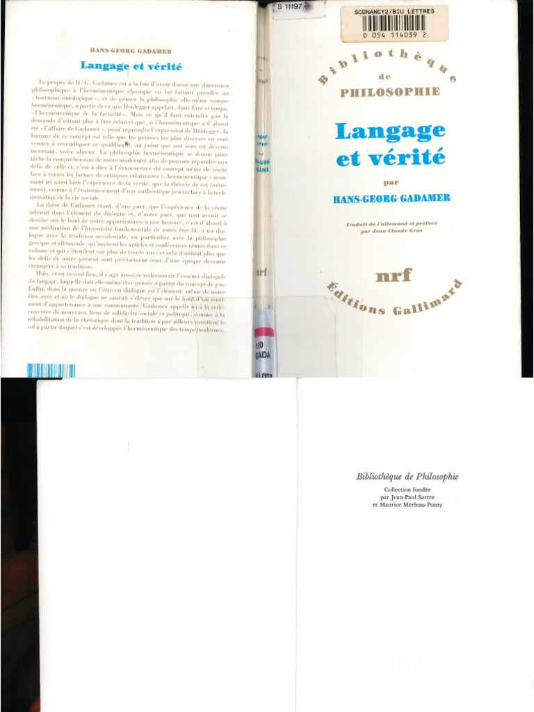 Langage Et Vérité | PDF