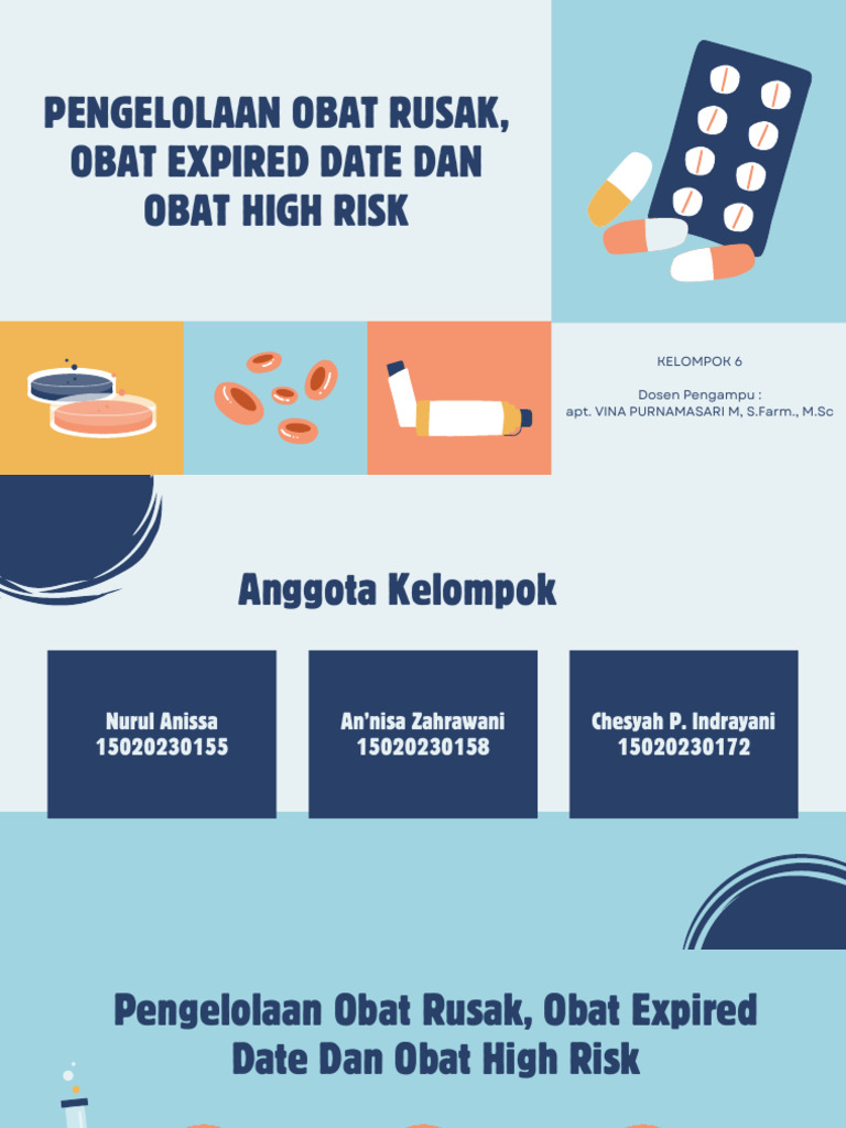 Pengelolaan Obat Rusak dan High Risk | PDF