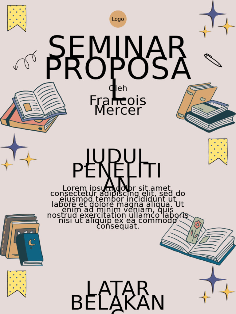 Krem Kreatif Buku Seminar Proposal Presentasi | PDF
