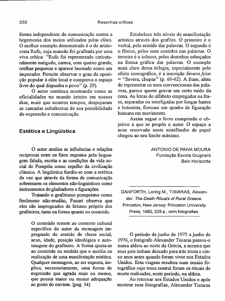 DANFORTH Loring M TSIARAS Alexander The Death Ritu | PDF | Educação em ...