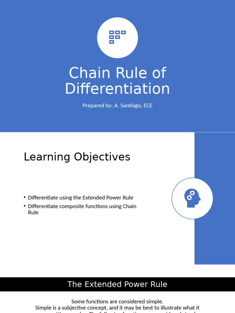 Chain Rule | PDF | Derivative | Subtraction