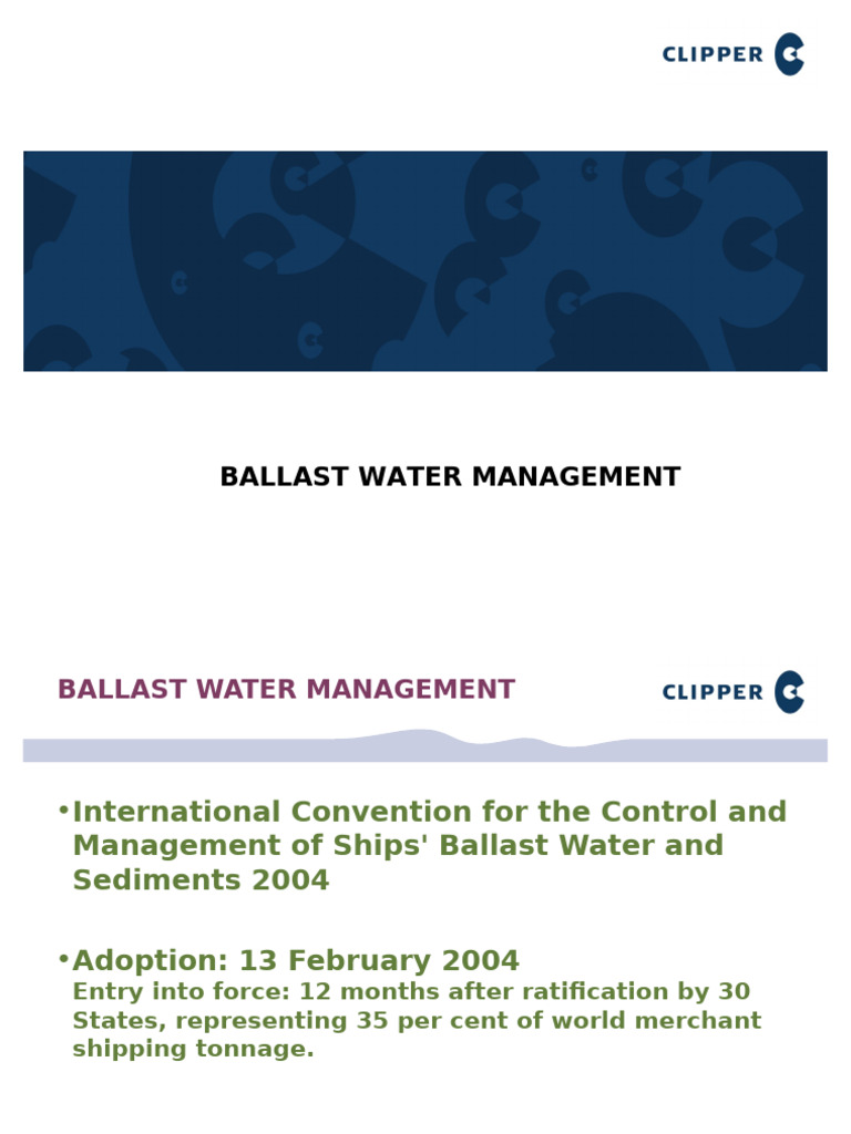 Ballast Water Management | PDF | Ships | Water
