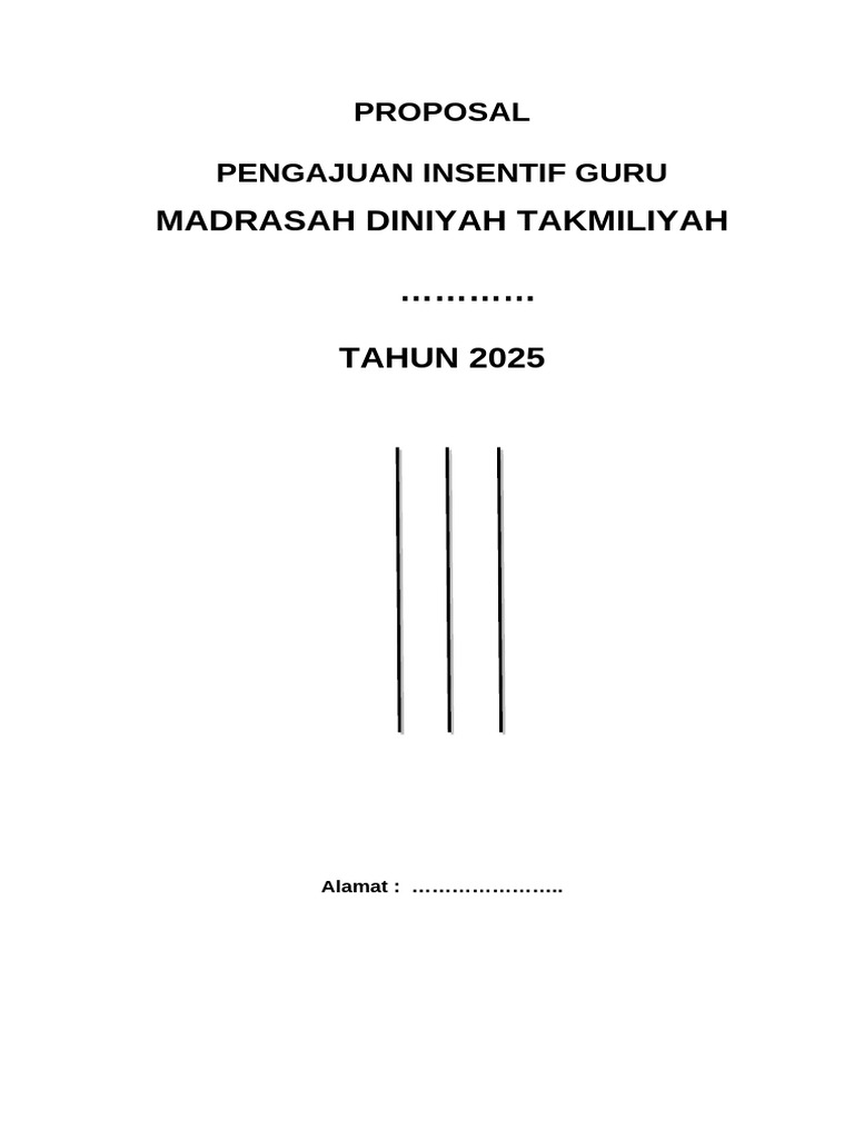 Proposal Insentif Guru MDT 2025 | PDF