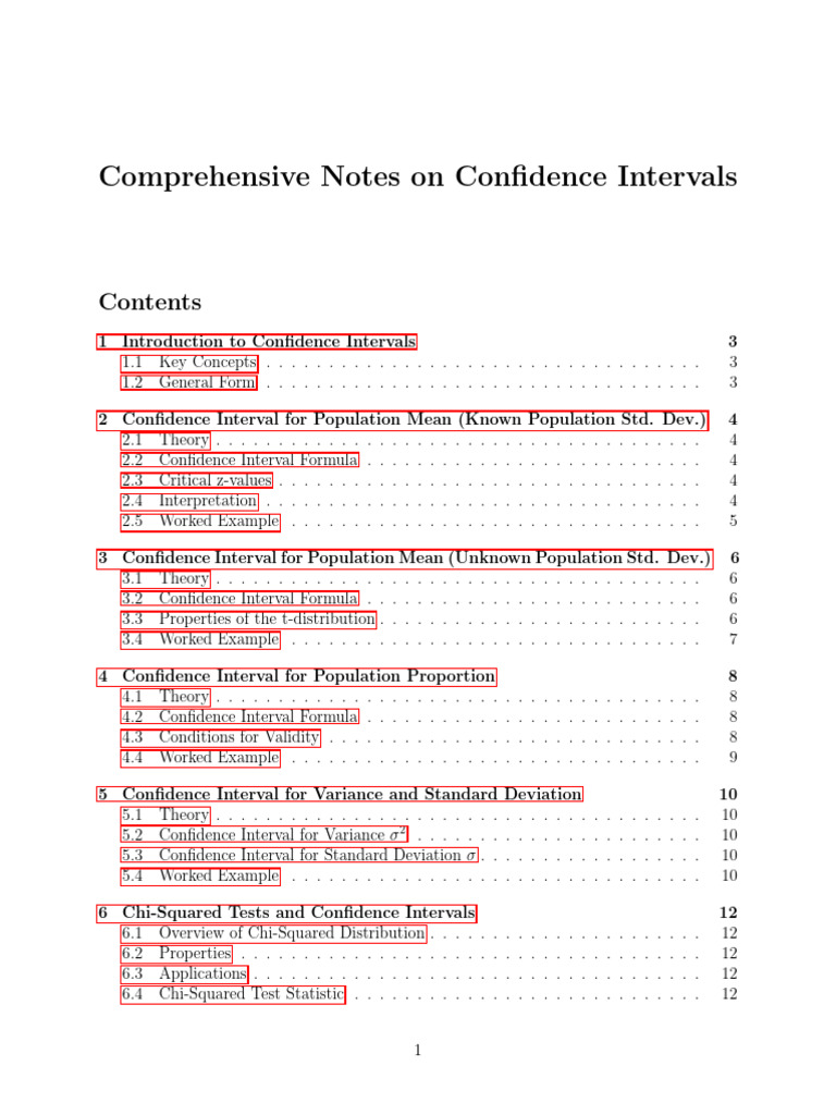 Confidence Intervals Explained: A Guide | PDF | Standard Deviation ...