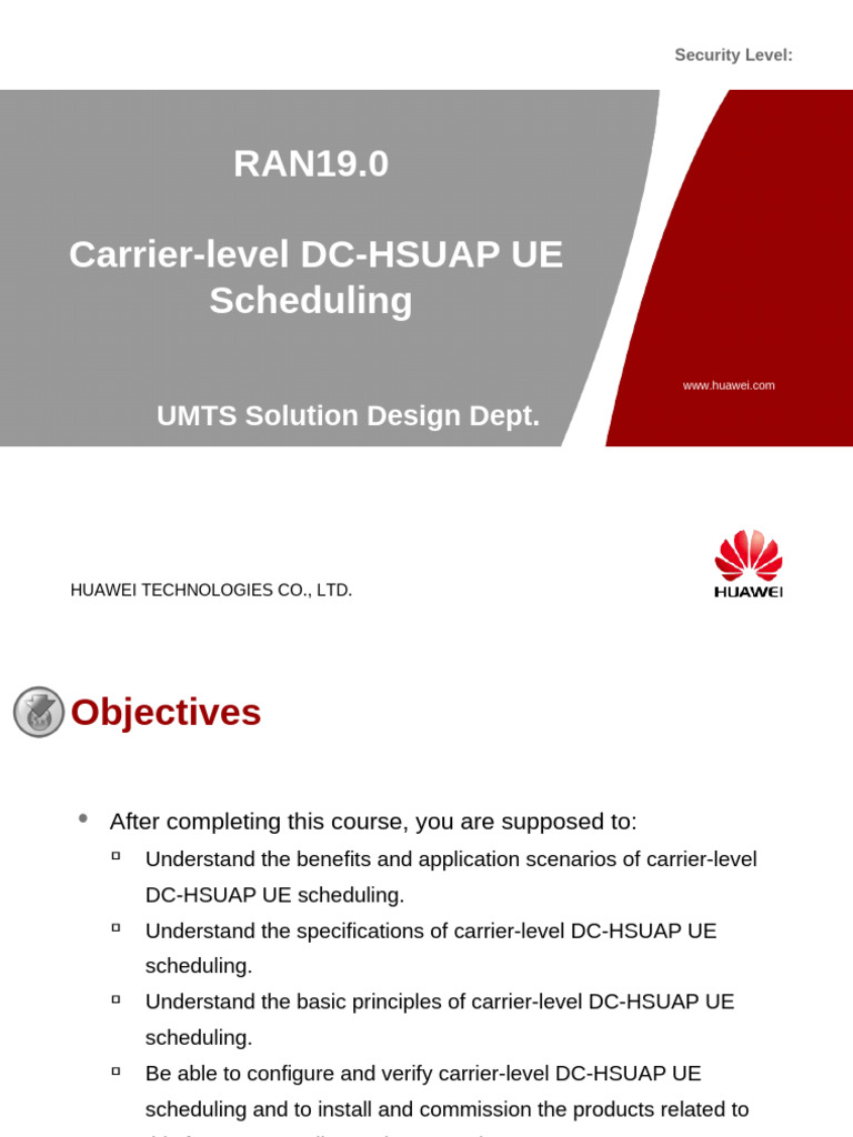 Training Course - RAN19.0 - Carrier-Level DC-HSUPA UE Scheduling - V1.0 ...