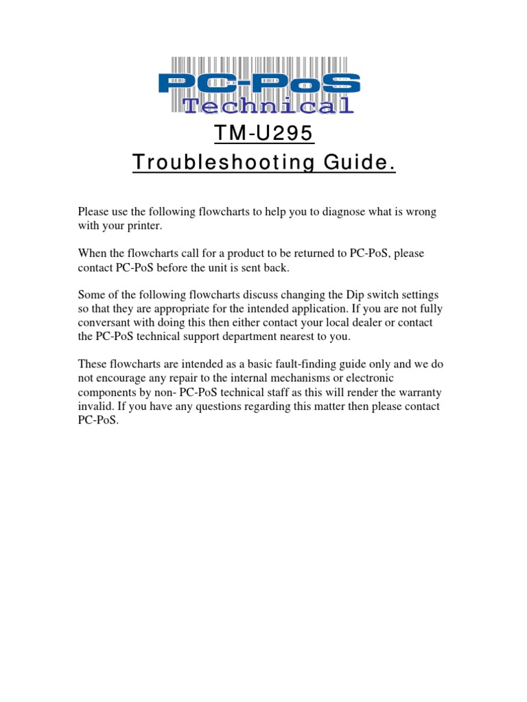 TM TM - U295 U295 Troubleshooting Guide. Troubleshooting Guide | PDF | Equipment | Computer Data