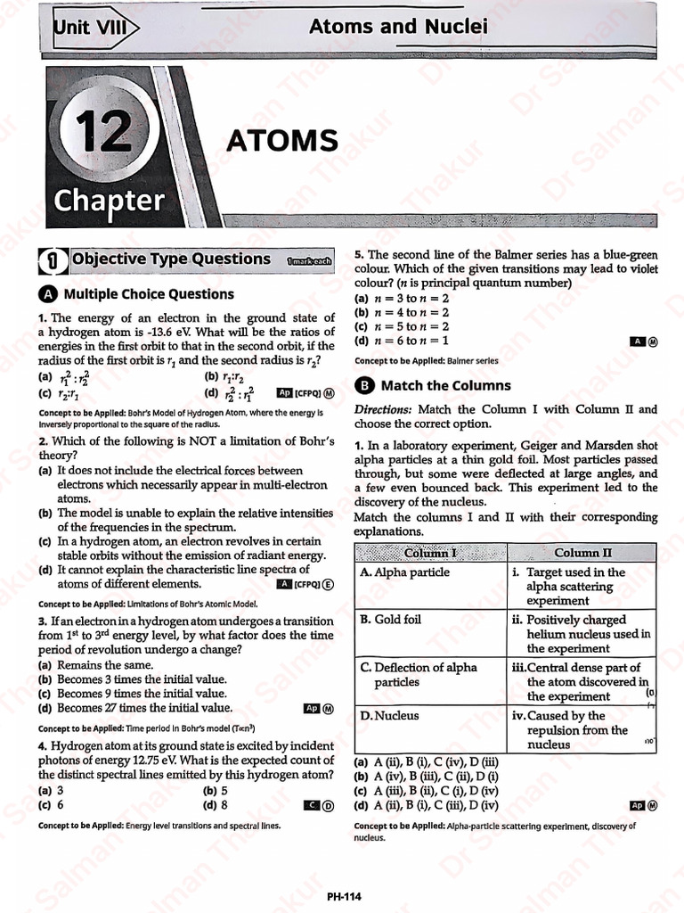 Atoms CFQ 26 | PDF