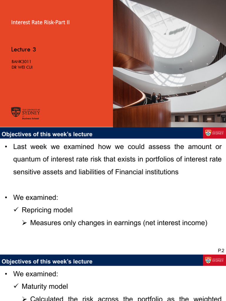 Topic 3 Week 3 - Interest Rate Risk - Part 2 | PDF | Bonds (Finance ...