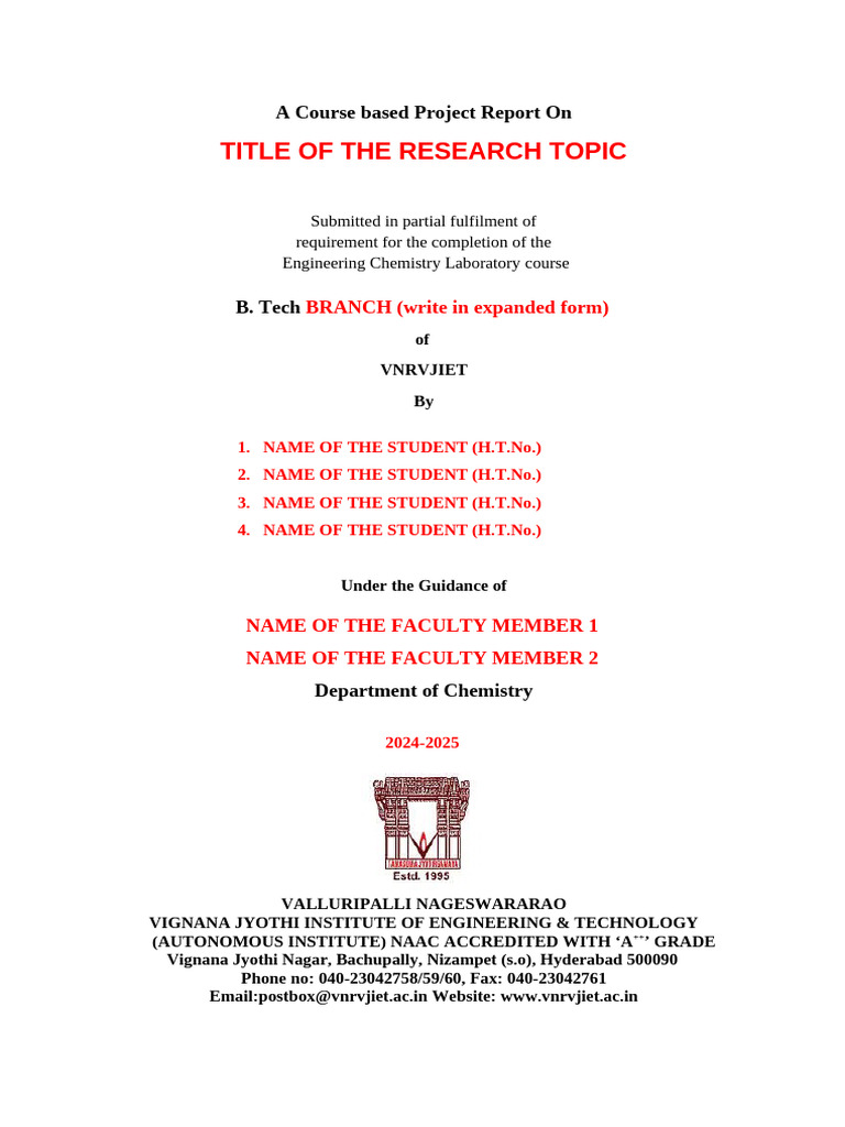 CHEMISTRY CBP - Template & Guidelines | PDF | Paragraph | Letter Case