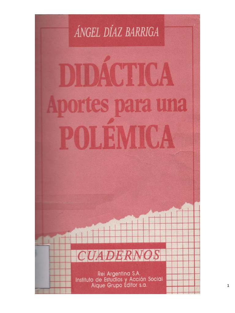 Diaz Barriga - Didactica Aportes para Una Polemica | PDF