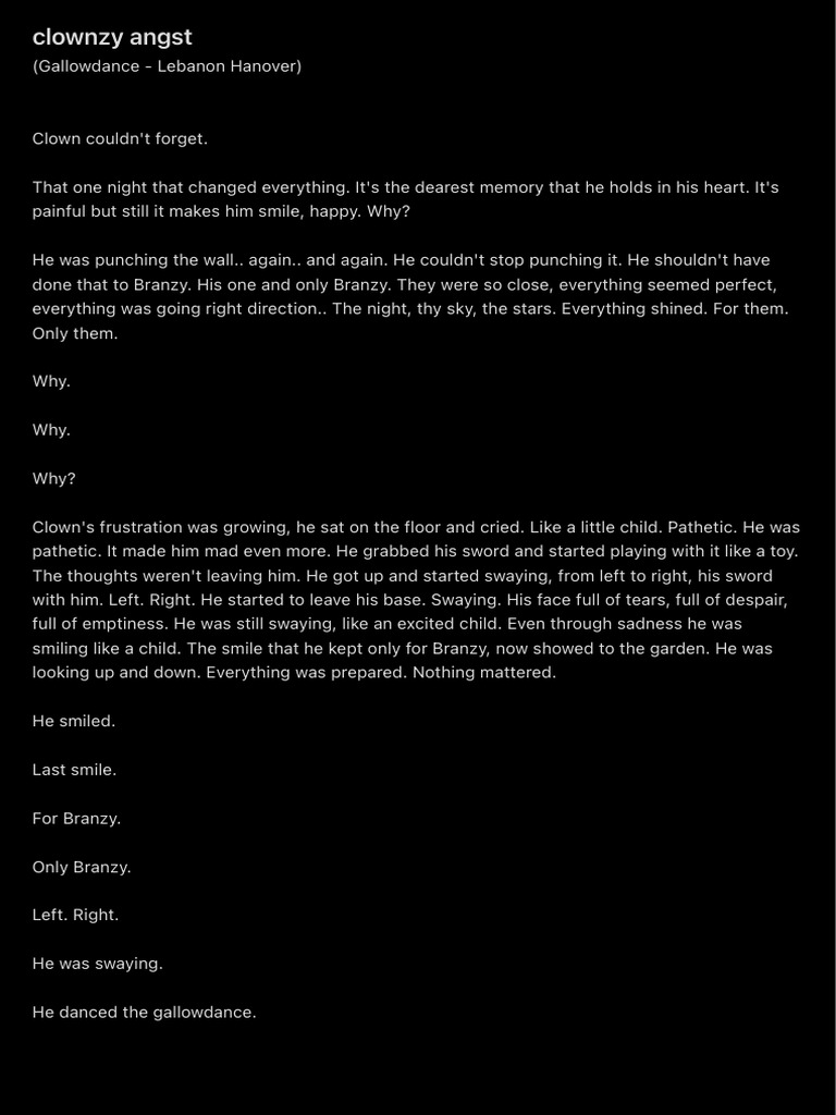 Clownzy Angst | PDF